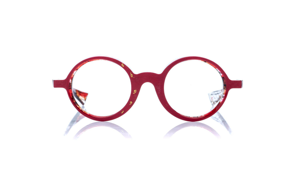 Piero Massaro 'PM705' in red– Optik! European Eyewear